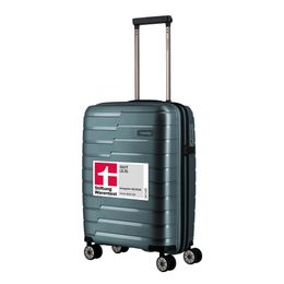 Trolley Travelite "AIR BASE Reisekoffer Hartschale", Gr. B/H/T: 39cm x 55cm x 20cm 37 l, ice blau, Polypropylen, Koffer, kratzresistenter Oberfl&auml;che und cleverer Innenaufteilung