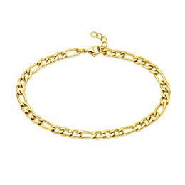 Fu&szlig;kette "Schmuck Geschenk Fusskettchen Edelstahl", gelbgoldfarben, ANISTON JEWELRY & WATCHES, Fu&szlig;ketten, Damen, Edelstahl