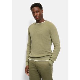 Strickpullover OLYMP "OLYMP Casual Strick, regular fit", Herren, Gr. L, mint, 89% Baumwolle, 11% Polyamid, Pullover Strickpullover
