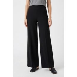 Stretch-Hose MAC "CORALIE", Damen, Gr. 40, L&auml;nge 30, schwarz, Web, Obermaterial: 91% Polyester, 9% Elasthan, unifarben, bequem lang, Hosen, Seitliche Eingrifftaschen mit Rei&szlig;verschluss