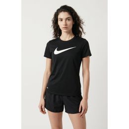 T-Shirt Nike "Nike Women's Dri-FIT Graphic T-Shirt", Damen, Gr. M, schwarz (schwarz, wei&szlig;), Obermaterial: 100% Polyester, normal, Rundhals, Shirts T-Shirt, f&uuml;r Erwachsene, leichtes Material, aus Polyester, sportlicher Stil
