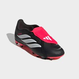 Fu&szlig;ballschuh adidas Performance "PREDATOR CLUB FOLD-OVER TONGUE FIRM GROUND/MULTI GROUND KIDS", M&auml;dchen, Gr. 32, schwarz (core schwarz, ftwr wei&szlig;, lucid rot), Synthetik, Schuhe Fu&szlig;ballschuh, f&uuml;r viele verschiedene B&ouml;den geeignet, f&uuml;r Jugendliche & Kinder