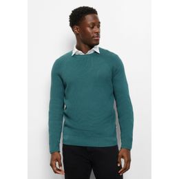 Strickpullover OLYMP "OLYMP Casual Strick, regular fit", Herren, Gr. M, t&uuml;rkis, 89% Baumwolle, 11% Polyamid, Pullover Strickpullover