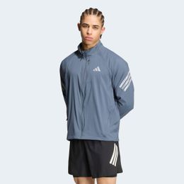 Laufjacke adidas Performance "ADI365 FORMOTION", Herren, Gr. L, onix, reflective silber, Obermaterial: 94% Polyester, 6% Elasthan, Jacken