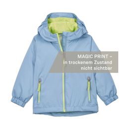 Funktionsjacke "FIOS 26 MNS JCKT", Kinder, Gr. 110/116, blau (hellblau), Obermaterial: 100% Polyester.Futter: 100% Polyester, FIRST INSTINCT BY Killtec, Jacken Funktionsjacke, Magic Print Funktionsjacke, wasserdicht, verl&auml;ngerbare &Auml;rmel