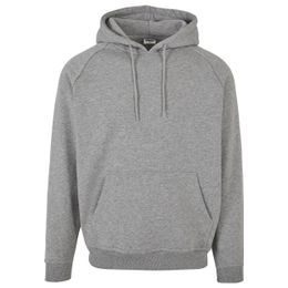 Sweatshirt Urban Classics "Urban Classics Herren Blank Hoody", Herren, Gr. L, grau, 65% Baumwolle, 35% Polyester, unifarben, Sweatshirts Sweatshirt