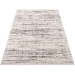 Teppich Machalke "fade out" Gr. 1, grau, B:67cm H:8mm L:130cm, Kunstfaser, Viskose, Teppiche, Teppich, Design Teppich, 3D-Optik, Hoch-Tief-Struktur, Wohnzimmer