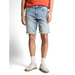 Jeansshorts Tom Tailor, Herren, Gr. 34, N-Gr, light stone blau denim, Denim/Jeans, Obermaterial: 98% Baumwolle, 2% Elasthan, unifarben, slim fit kurz, Jeans Jeansshorts, im Five-Pocket Style