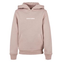 Kapuzensweatshirt MisterTee "MisterTee Karma Butterfly Basic Kids Hoody", Jungen, Gr. 110/116, duskrose, 65% Baumwolle, 35% Polyester, bedruckt, Sweatshirts