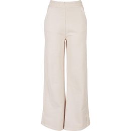 Sweathose Urban Classics "Urban Classics Damen Ladies Heavy Terry Garment Dye Slit Pants", Damen, Gr. L, US-Gr&ouml;&szlig;en, pink, 100% Baumwolle, loose fit, Hosen Sweathose
