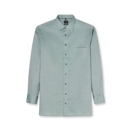Businesshemd OLYMP "OLYMP Luxor, comfort fit - big, New Kent", Herren, Gr. 45, Normaler Arm, gr&uuml;n, 100% Baumwolle, Hemden