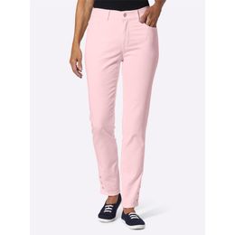 Bequeme Jeans Classic Basics, Damen, Gr. 38, Normalgr&ouml;&szlig;en, rosa (hellros&eacute;), 97% Baumwolle, 3% Elasthan, unifarben, lang, Jeans