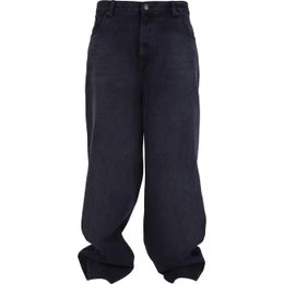 Loose-fit-Jeans Urban Classics "Urban Classics Herren Heavy Ounce Baggy Fit Jeans", Herren, Gr. 38, Normalgr&ouml;&szlig;en, schwarzwashed, 100% Baumwolle, unifarben, Jeans