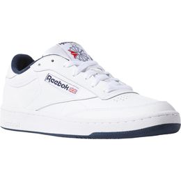 Sneaker Reebok CLASSIC "CLUB C 85", Herren, Gr. 41, blau (wei&szlig;, navy), Leder, Schuhe Skaterschuh Herrenschuh Sneaker low Sneaker Retrosneaker