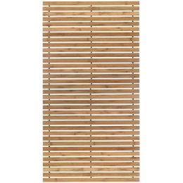 Badematte Kleine Wolke "Level Holzmatte, Badvorleger" Gr. 2, beige (natur), H:8mm, Bambus, Badematten, Badematte, 100% Bambus