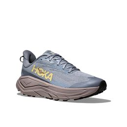 Trailrunningschuh Hoka One One "Challenger 8 Gore-Tex", Herren, Gr. 46,5, washed blau, cement, Synthetik, Textil, Schuhe, stark profiliertes Laufsohlenprofil, EVA-D&auml;mpfung