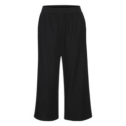 H.I.S. Culotte H.I.S, Damen, Gr. 32/34, N-Gr, schwarz, Obermaterial: 65% Lyocell, 35% Baumwolle, unifarben, Basic, figurumspielend ca. Mitte Wade, Hosen Culotte, weit geschnitten, in Denim Optik