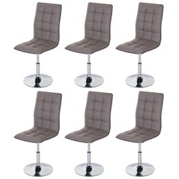MCW ESSZIMMERSTUHL Anthrazit 6er-Set