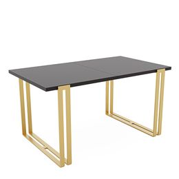 TISCH ausziehbar aus MDF, Schwarz