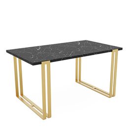 TISCH ausziehbar aus MDF, Schwarz