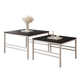 COUCHTISCH Schwarze matte Cashmere Rahmen