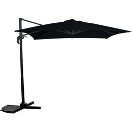 SONNENSCHIRM parasol jardin d&eacute;port&eacute; - 2.5 x 2.5 m - noir Schwarz
