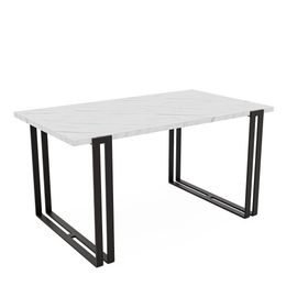 TISCH ausziehbar aus MDF, Wei&szlig;