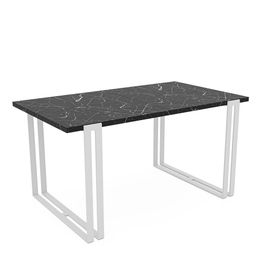 TISCH ausziehbar aus MDF, Schwarz