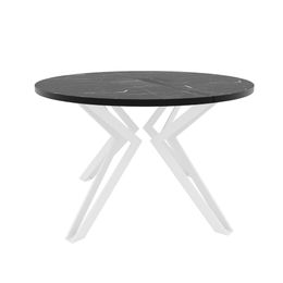 ESSTISCH ausziehbar aus MDF, Schwarz