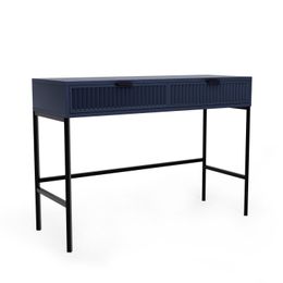 KONSOLENTISCH mit Schubladen, Blau
