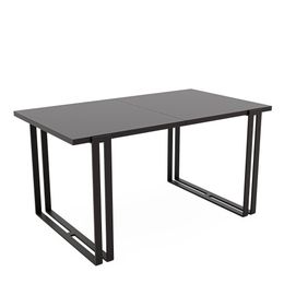 TISCH ausziehbar aus MDF, Schwarz