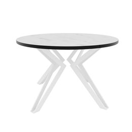 ESSTISCH ausziehbar aus MDF, Wei&szlig;