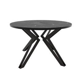 ESSTISCH ausziehbar aus MDF, Schwarz