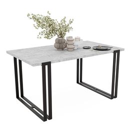 TISCH ausziehbar aus MDF, Grau
