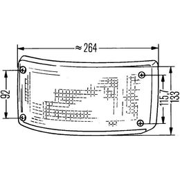 Hella Nebelschlussleuchte 2ne005603071 P21W links f&uuml;r Volvo DAF MAN