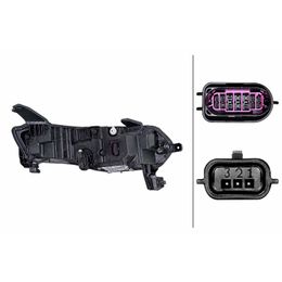 Hella Hauptscheinwerfer 1zx015143811 LED links f&uuml;r RENAULT