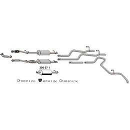 Ernst Mittelschalld&auml;mpfer 390071 f&uuml;r Mercedes