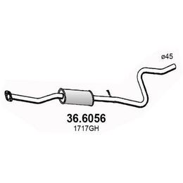 Asso Mittelschalld&auml;mpfer 366056 f&uuml;r Peugeot TALBOT