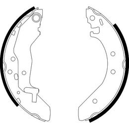 Hella Bremsbackensatz 8db355001321 f&uuml;r AUSTIN HONDA