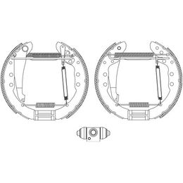 Hella Bremsbackensatz 8db355005201 f&uuml;r VW Skoda