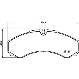 Hella Bremsbelagsatz, Scheibenbremse 8db355005371 f&uuml;r Iveco IRISBUS RENAULT TRUCKS