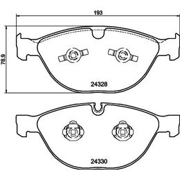 Hella Bremsbelagsatz, Scheibenbremse 8db355012521 f&uuml;r BMW