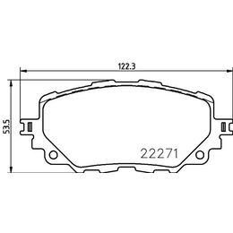 Hella Bremsbelagsatz, Scheibenbremse 8db355024821 f&uuml;r Fiat MAZDA