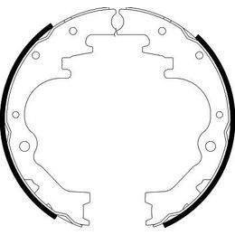 Hella Bremsbackensatz 8db355002441 f&uuml;r MAZDA