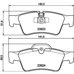 Hella Bremsbelagsatz, Scheibenbremse 8db355011421 f&uuml;r Mercedes