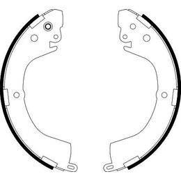 Hella Bremsbackensatz 8db355002151 f&uuml;r MITSUBISHI