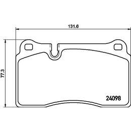 Hella Bremsbelagsatz, Scheibenbremse 8db355019941 f&uuml;r VW Skoda ASTON MARTIN