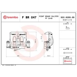 Brembo Bremssattel fbr047 Vorderachse rechts f&uuml;r Mercedes