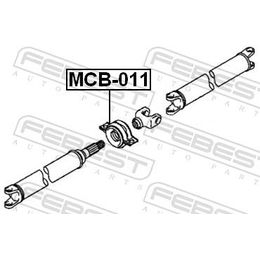 FEBEST Lager, Gelenkwellenmittellager mcb011 f&uuml;r MITSUBISHI