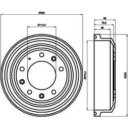 Hella Bremstrommel 8dt355302371 f&uuml;r Opel ROVER